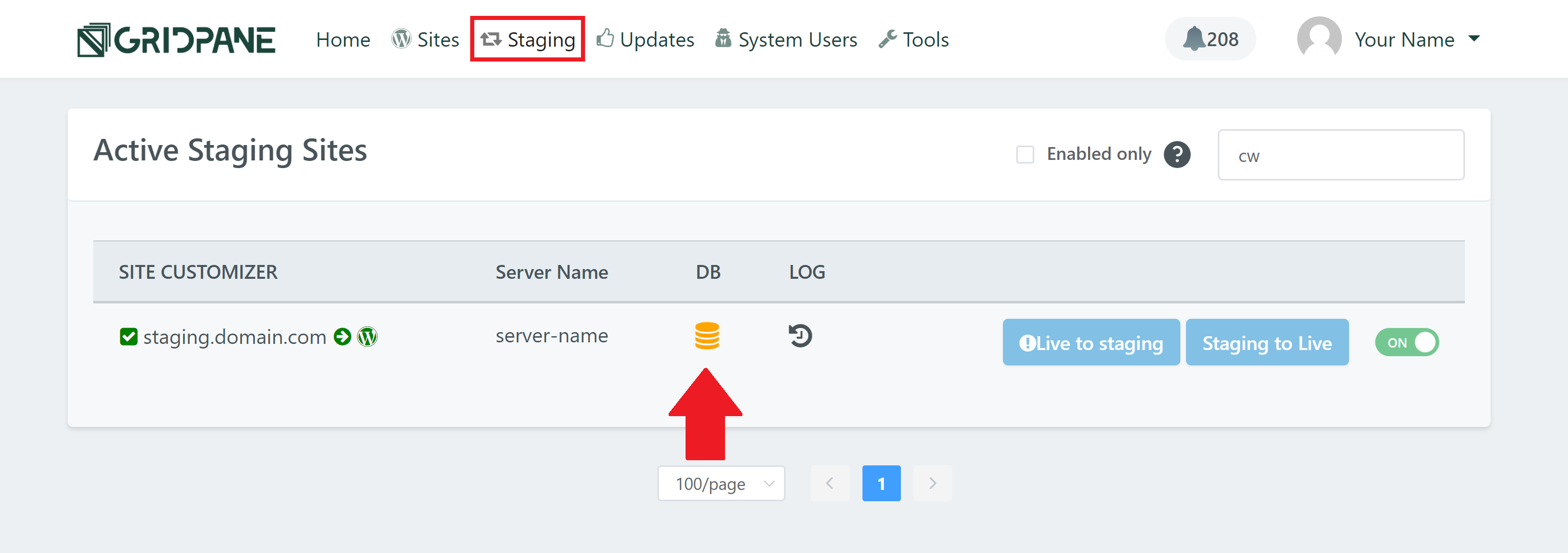 How do I access my Staging Databases? | GridPane